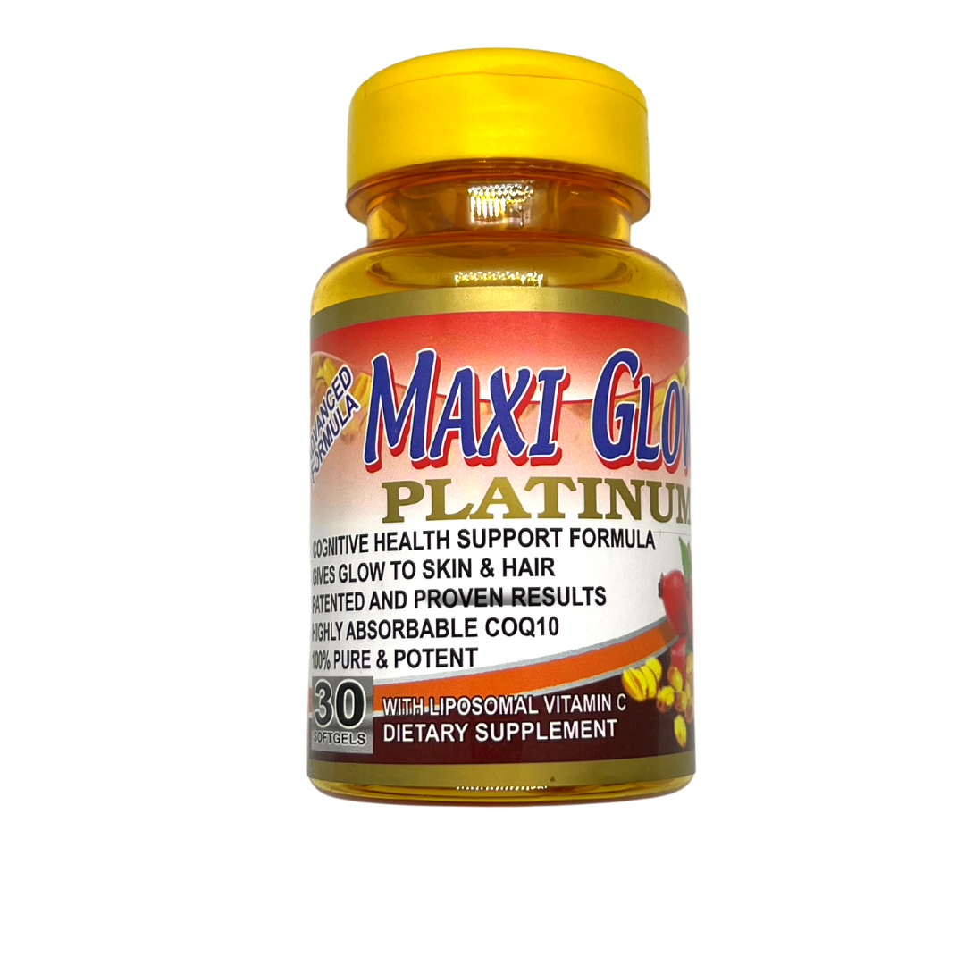 MAXI GLOW PLATINUM Health Care and Skin Care Product.